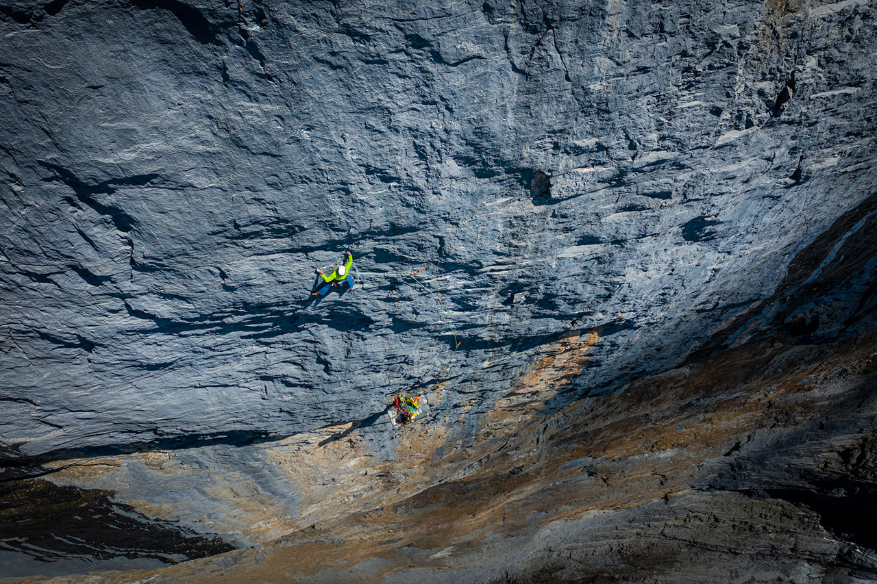 Prima salita della parete ovest del Rotbrätt della Jungfrau da parte di ...