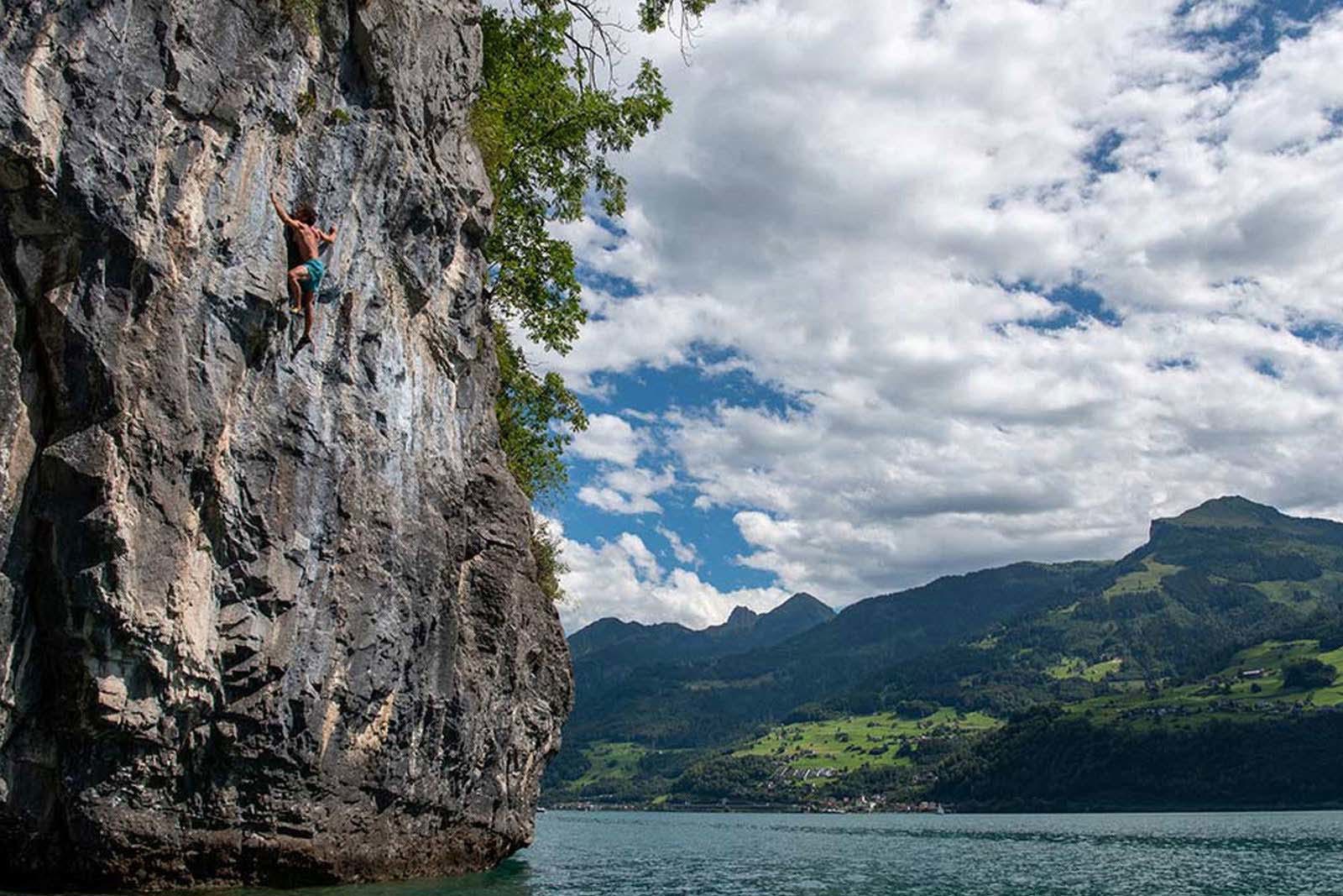 Die vier schönsten Deep Water Soloing Spots der Schweiz Bächli Bergsport