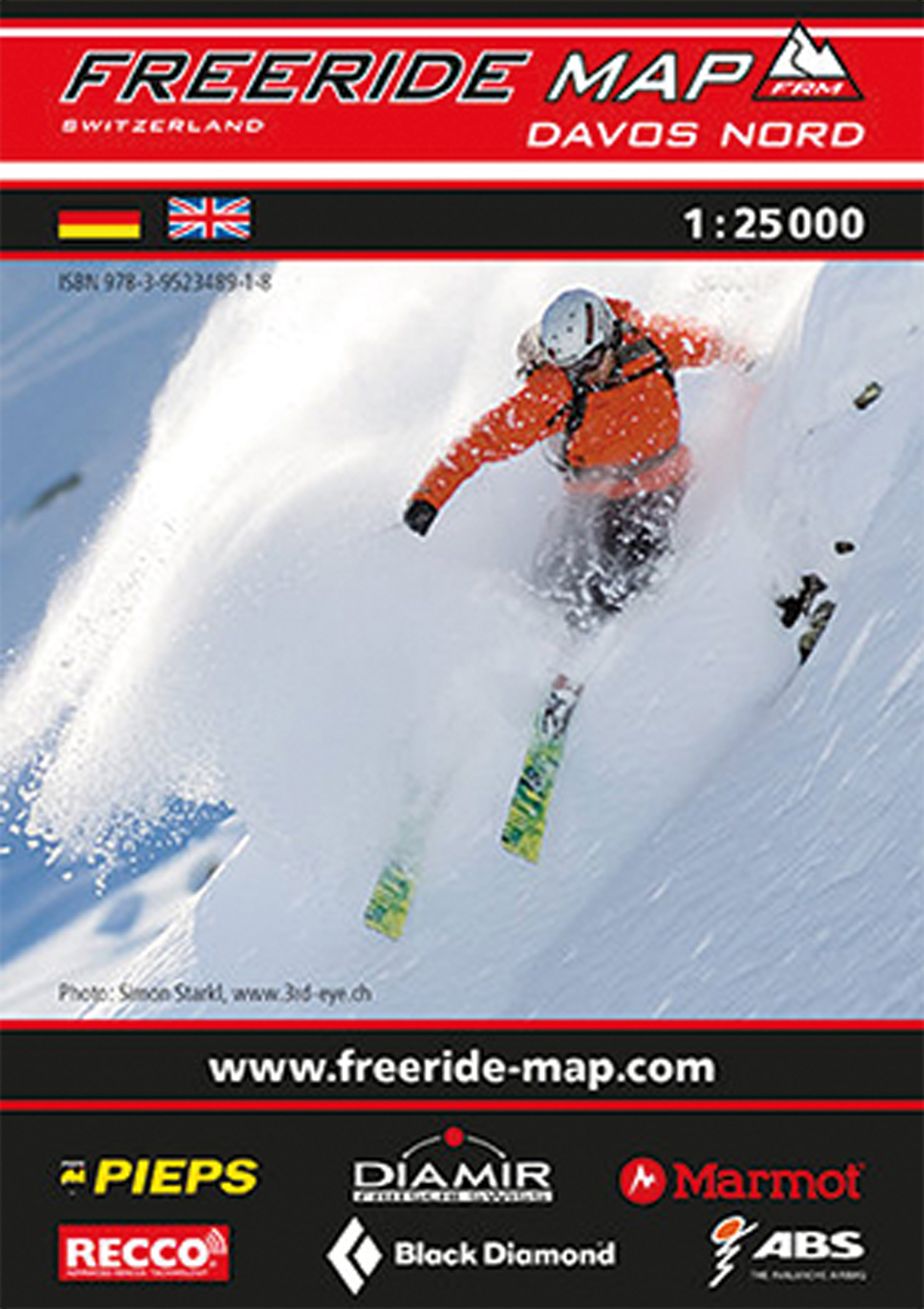 Freeride Map Freeride Map Davos Nord Karte 1:25‘000 Skitouren Bächli ...